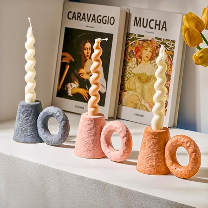 Sand Glazed Ceramic Candle Holder – Anderson Clark